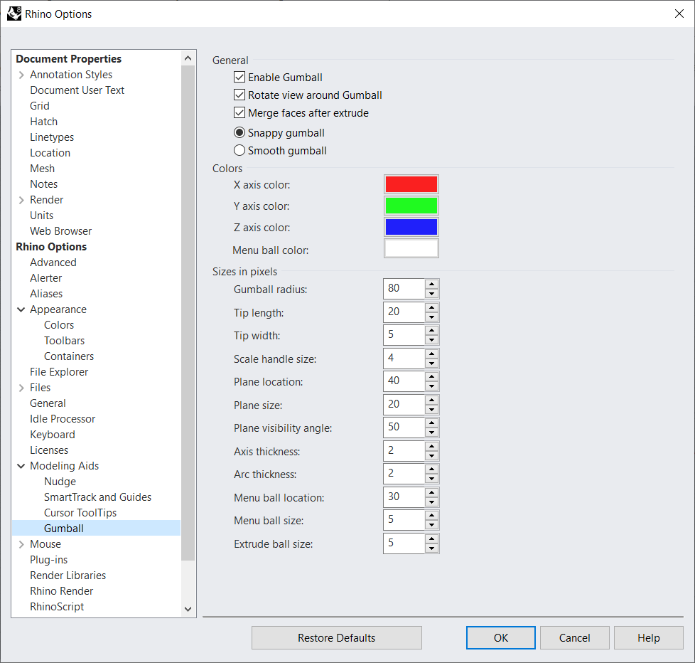 Rhino - Gumball: Technical Guide